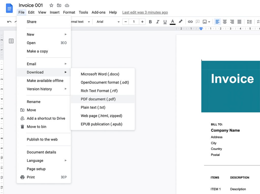 How to Make a Freelance Invoice in Google Docs (+ Templates ...